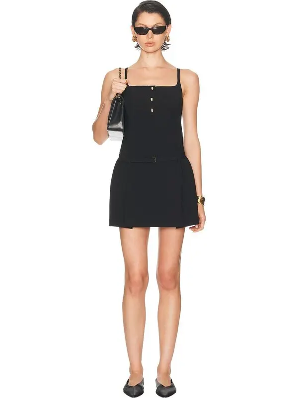 FRAME The Mod Mini Dress - Black