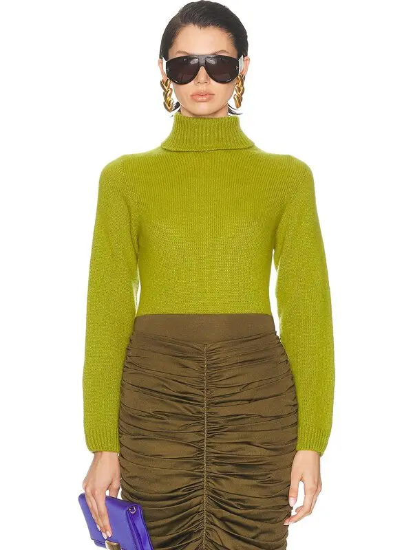 TOM FORD Cashmere Turtleneck Sweater - Acid Green