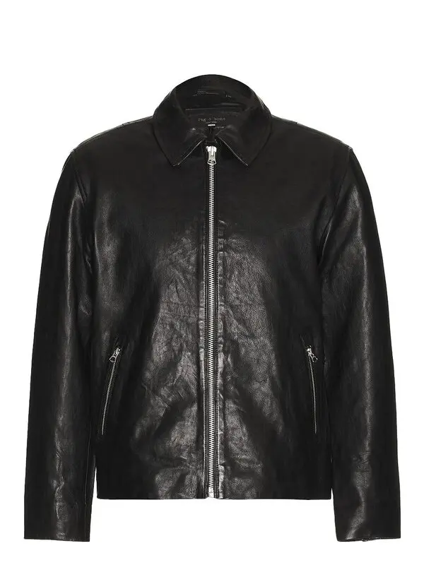 Rag & Bone Melrose Leather Jacket - Black
