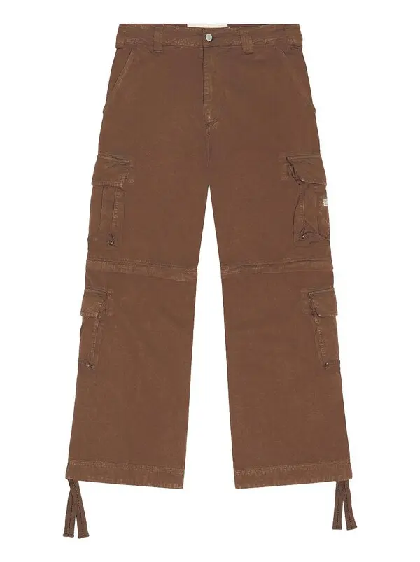 ERL Zip-off Woven Cargo Pants - Brown
