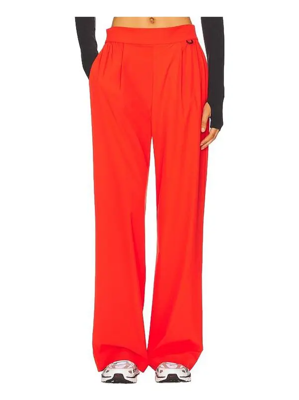Nike Dri-fit High Waisted Loose Wide Leg Pant - Picante Red & Mystic Red
