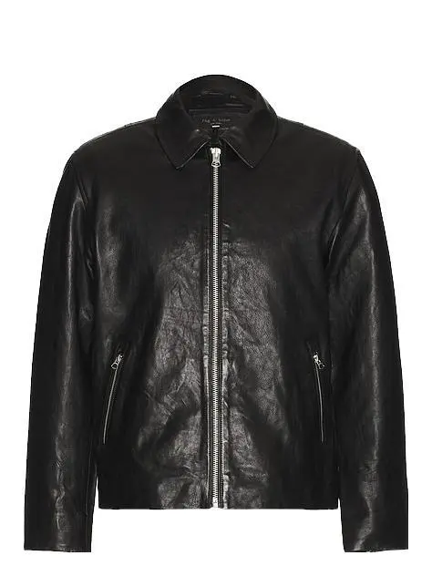Rag & Bone Melrose Leather Jacket - Black