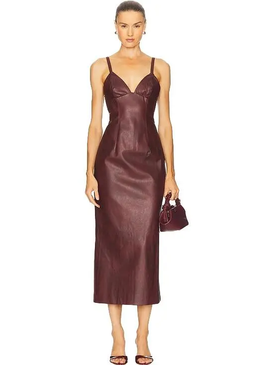 Bardot Estine Midi Dress - Burgundy