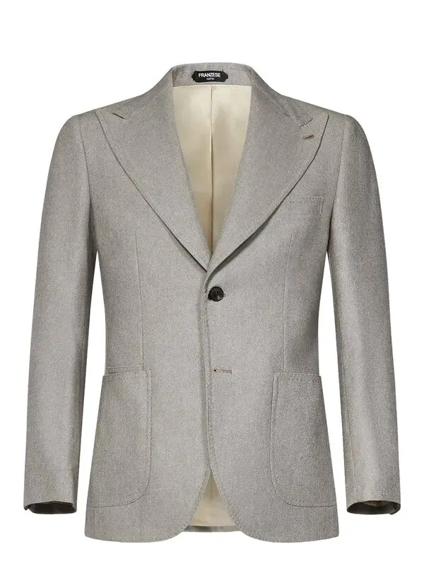FRANZESE COLLECTION Wool Blazer - Grey