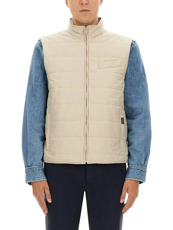 FAY Quilted Vest - Beige