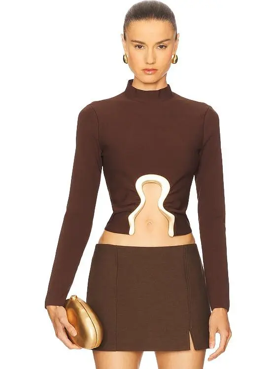 Cult Gaia Elisabetta Top - Brown