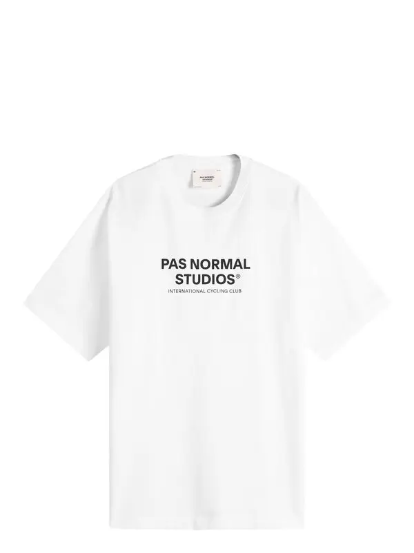 PAS NORMAL STUDIOS Off-race Logo T-shirt - White