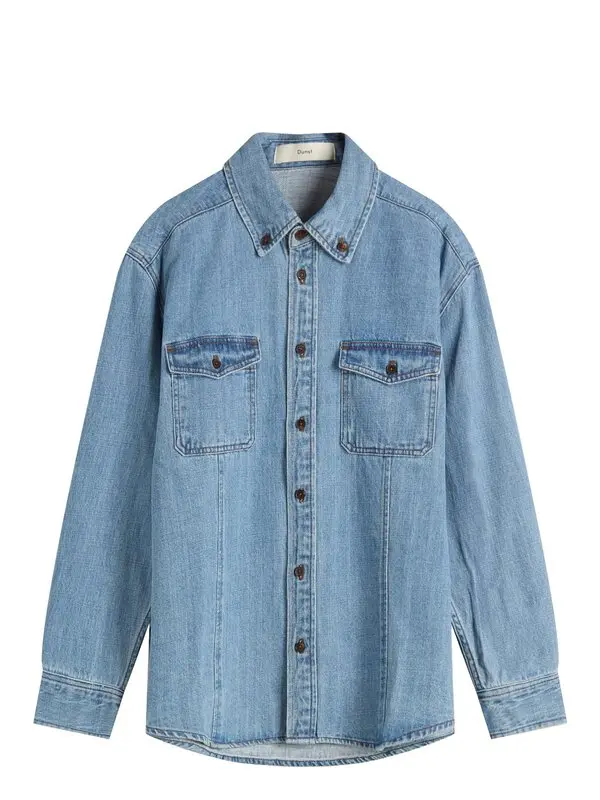 DUNST Denim Shirt - Classic Blue