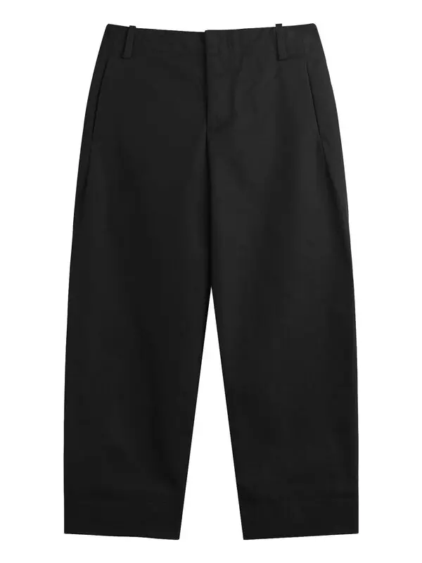 Jacquemus Marino Cotton Blend Trousers - Black