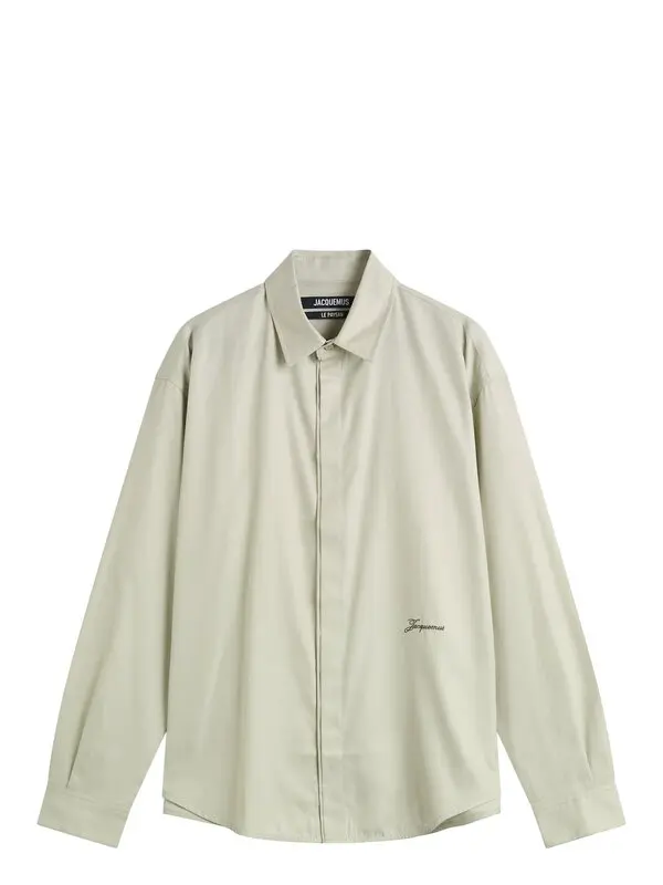 Jacquemus Signature Logo Shirt - Light Green