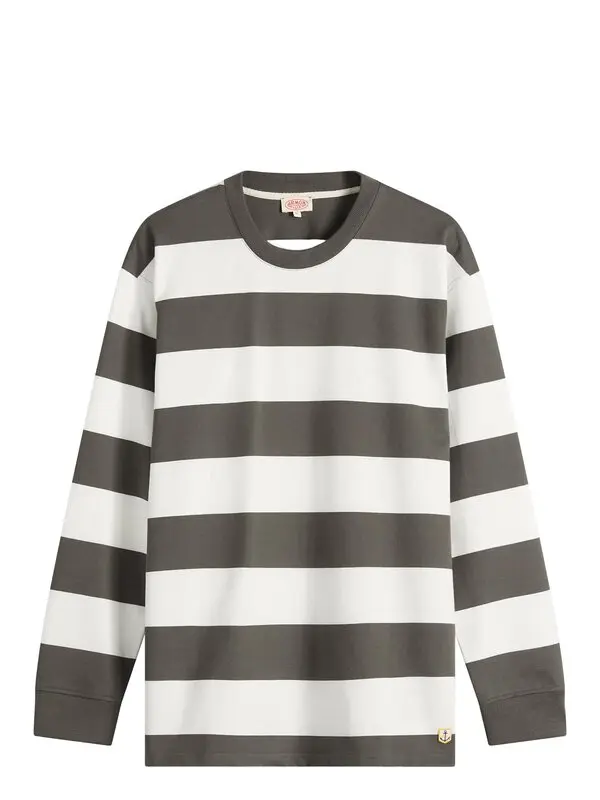 Armor Lux Long Sleeve Wide Stripe T-shirt - Chimera/milk