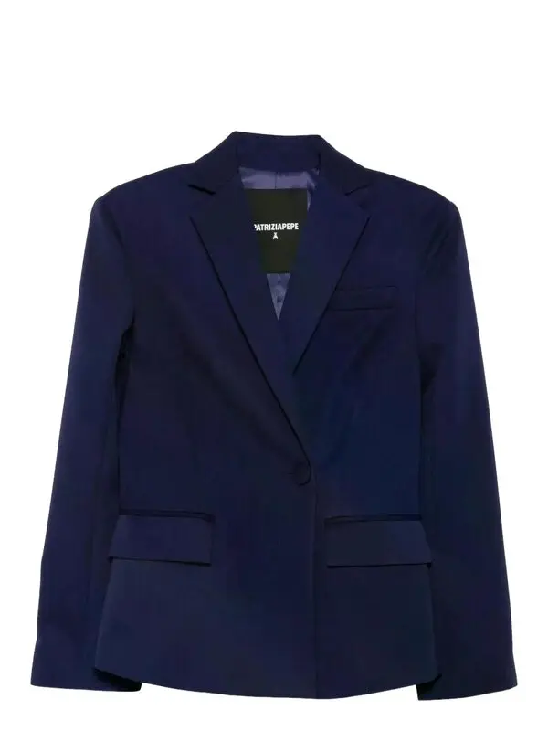 Patrizia Pepe Button Blazer - Blue