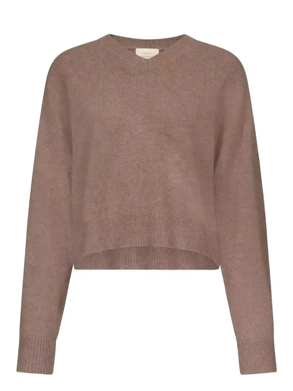 Loulou De Saison Anzor Lds V-neck Sweater - Brown