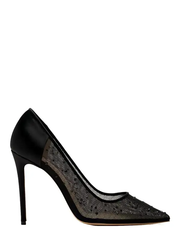 ANDREA WAZEN 105mm Lore Glitz Embellished Pumps - Black