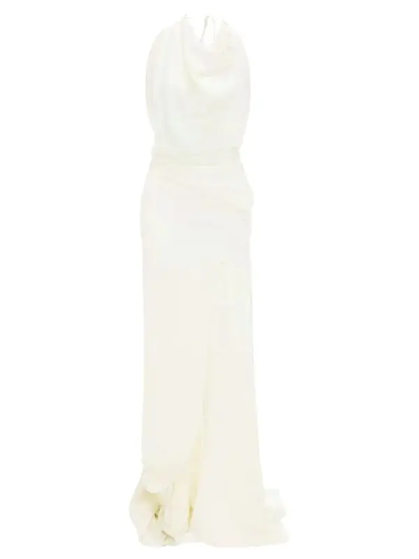 Victoria Beckham Cowl-neck Maxi Dress - White