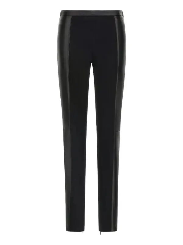Roberto Cavalli Leather-panelled Leggings - Black