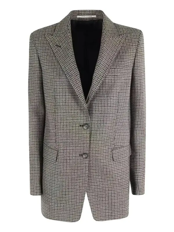 Antonelli Firenze Houndstooth-pattern Blazer - Brown