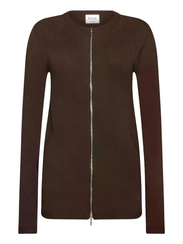 Wolford Wool Zip-front Cardigan - Brown