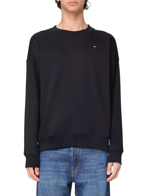 DIESEL Logo-embroidered Sweatshirt - Black