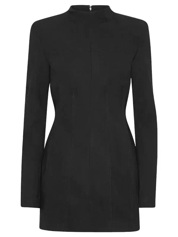 ROTATE BY BIRGER CHRISTENSEN Long-sleeve Mini Dress - Black