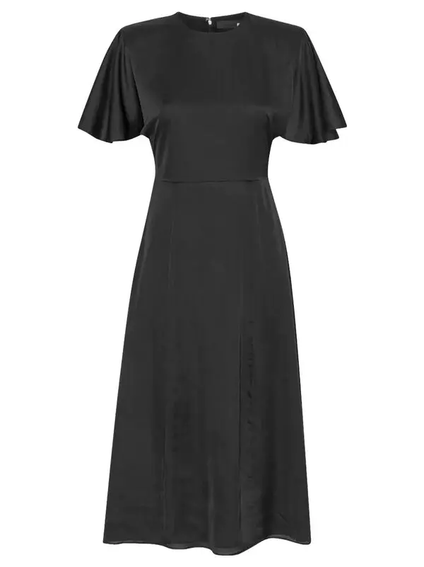 ROTATE BY BIRGER CHRISTENSEN Chiffon Midi Dress - Black