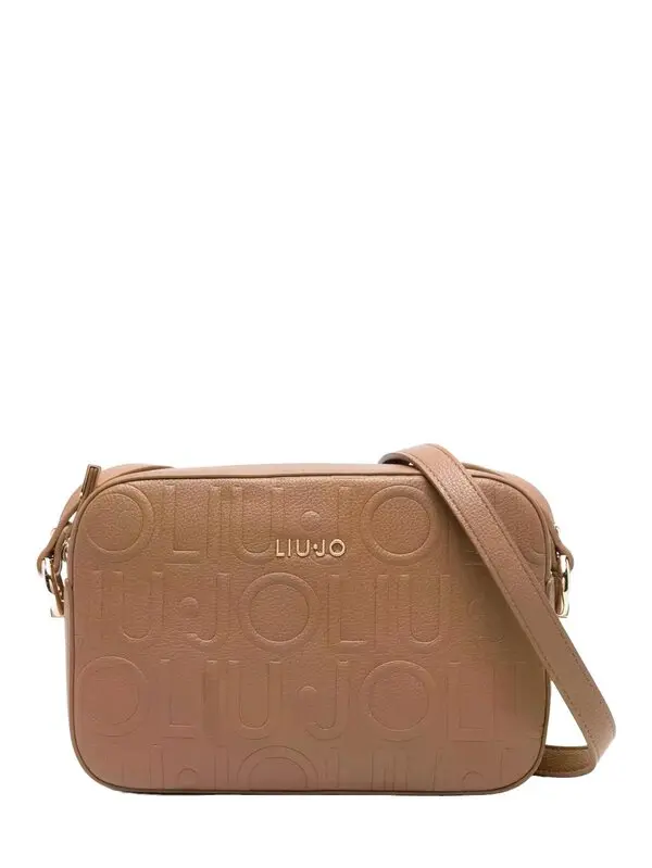 Liu Jo Logo-plaque Leather Crossbody Bag - Neutrals