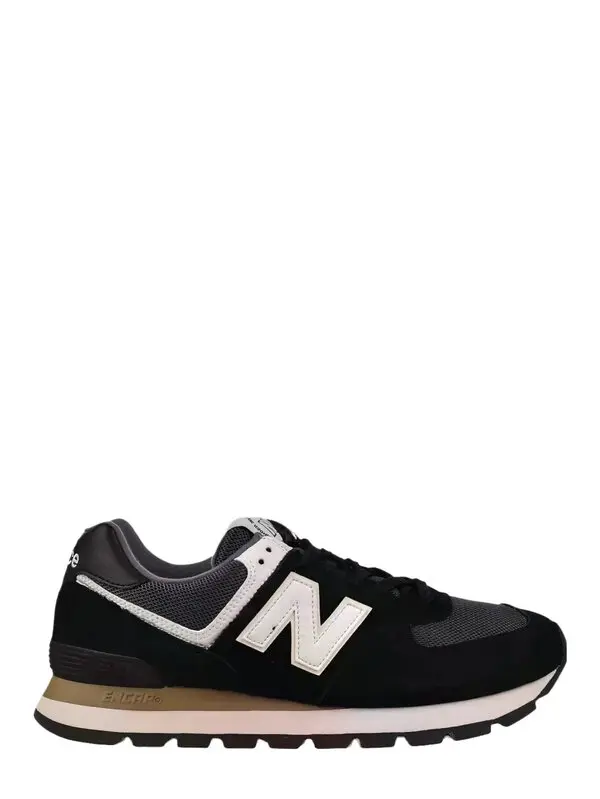 NEW BALANCE 574 Suede Sneakers - Black