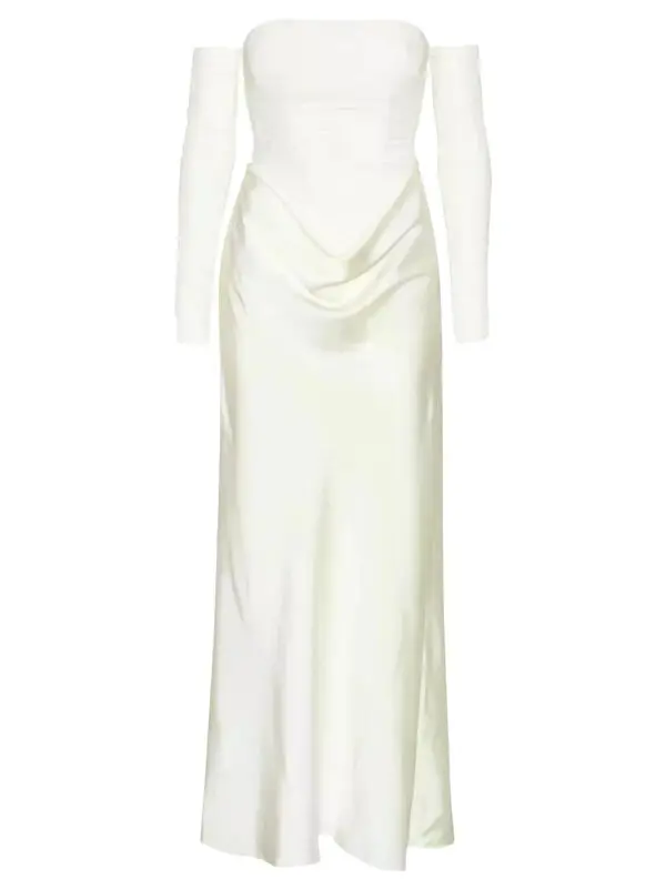 Remain Birger Christensen Ruched-details Maxi Dress - White