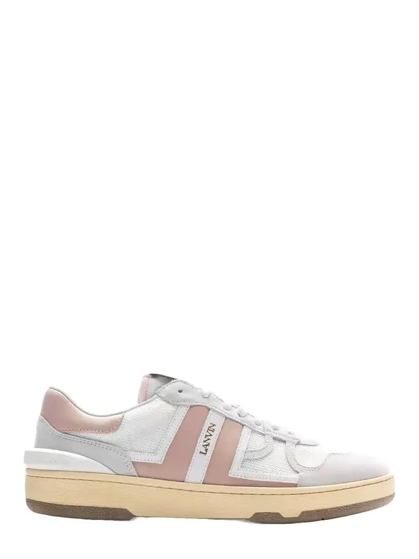 LANVIN Clay Leather Panel Low-top Sneakers - White