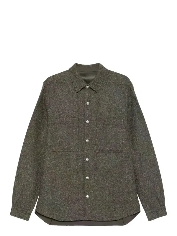 Rick Owens Button-fastening Patch-pocket Shirt - Grey