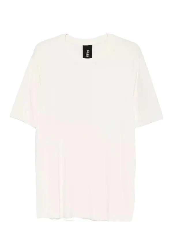 THOM KROM Round-neck Short-sleeve T-shirt - Neutrals