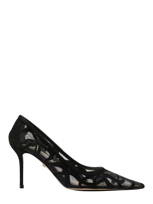 Mach & Mach 85mm Pointed-toe Mesh Pumps - Black