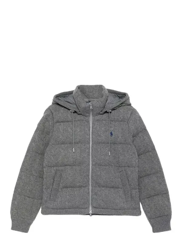 Polo Ralph Lauren Quilted Hooded Jacket - Grey