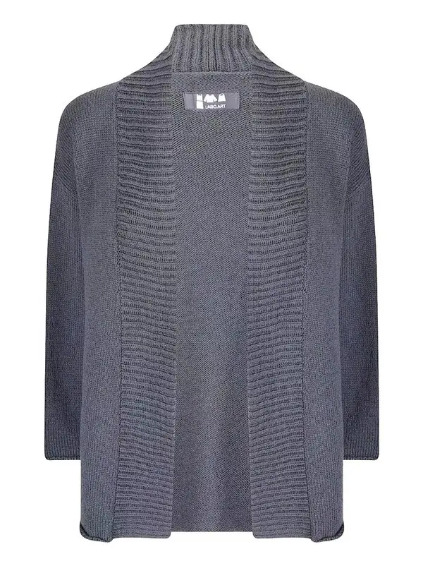 Labo.art Long-sleeve Open-front Cardigan - Grey