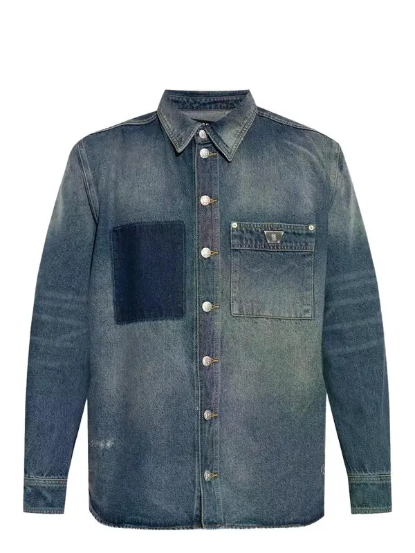 MISBHV Patched Denim Shirt - Blue