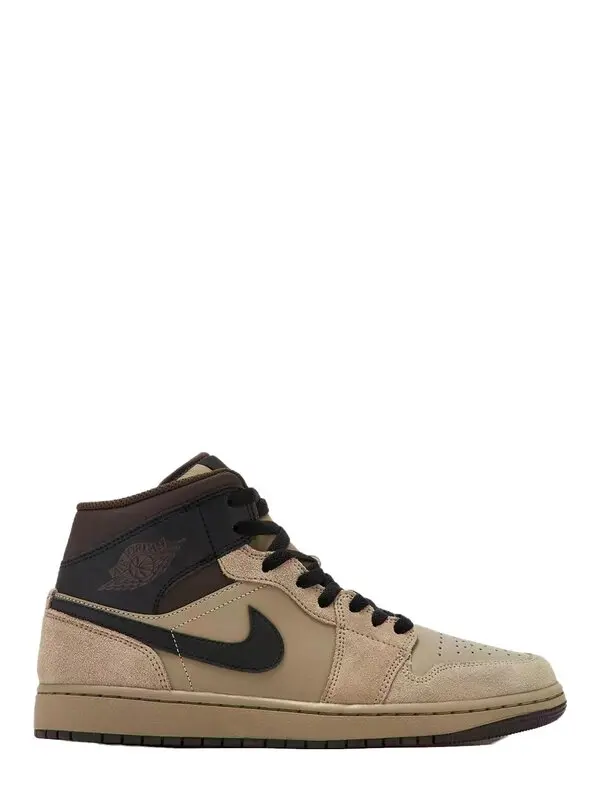 Nike Air Jordan 1 Mid Suede Sneakers - Brown