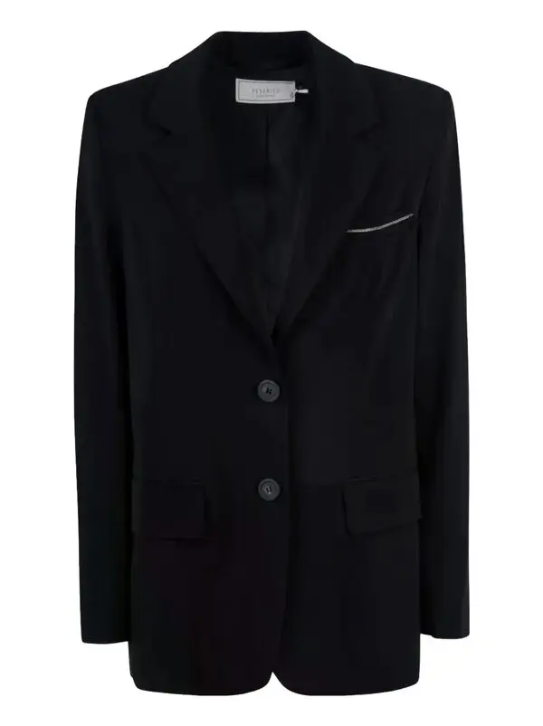 Peserico Pocket Blazer - Black