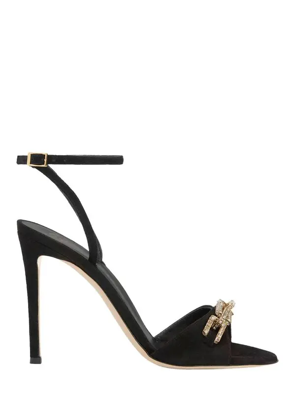GIUSEPPE ZANOTTI Evry Crystal-embellished Stiletto Sandals - Black