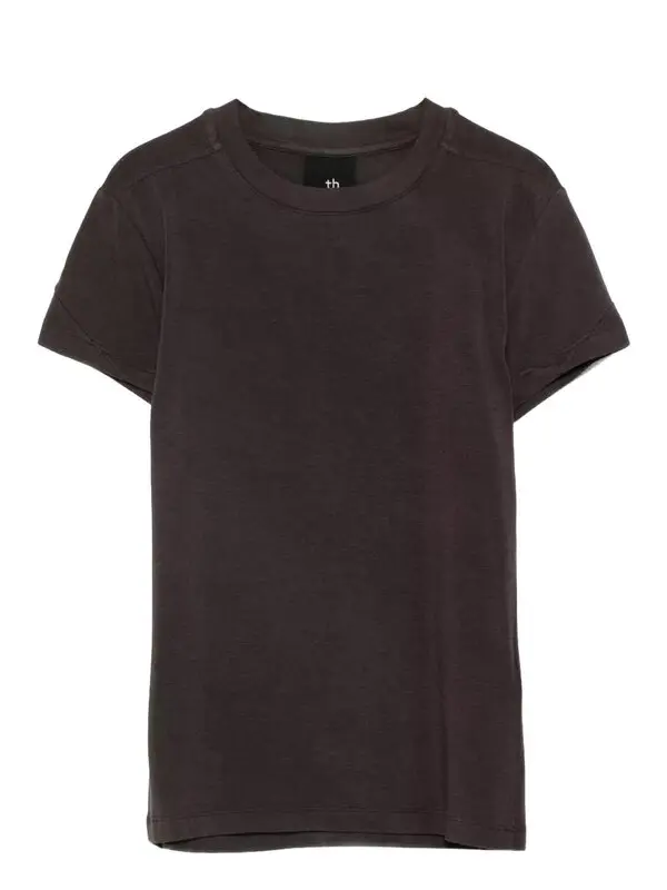 THOM KROM Short-sleeve Crewneck T-shirt - Brown