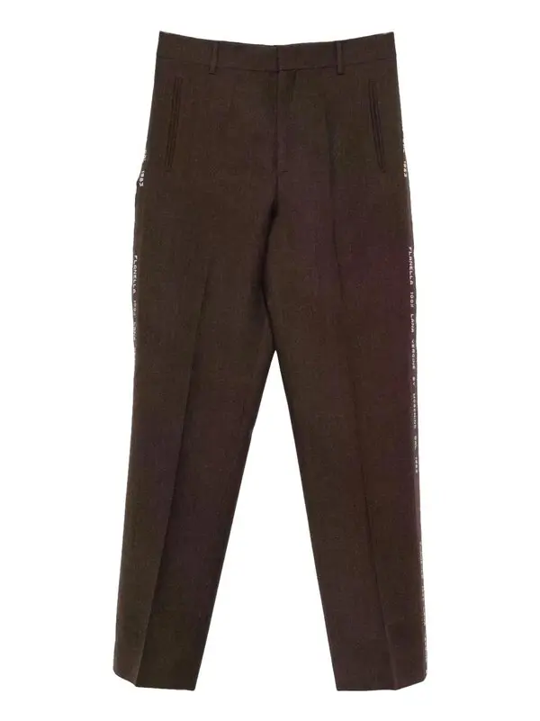 Moschino Side-detail Trousers - Brown