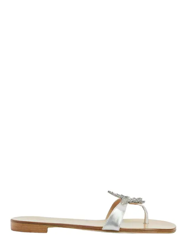 GIUSEPPE ZANOTTI Eligia Star-embellished Sandals - Silver