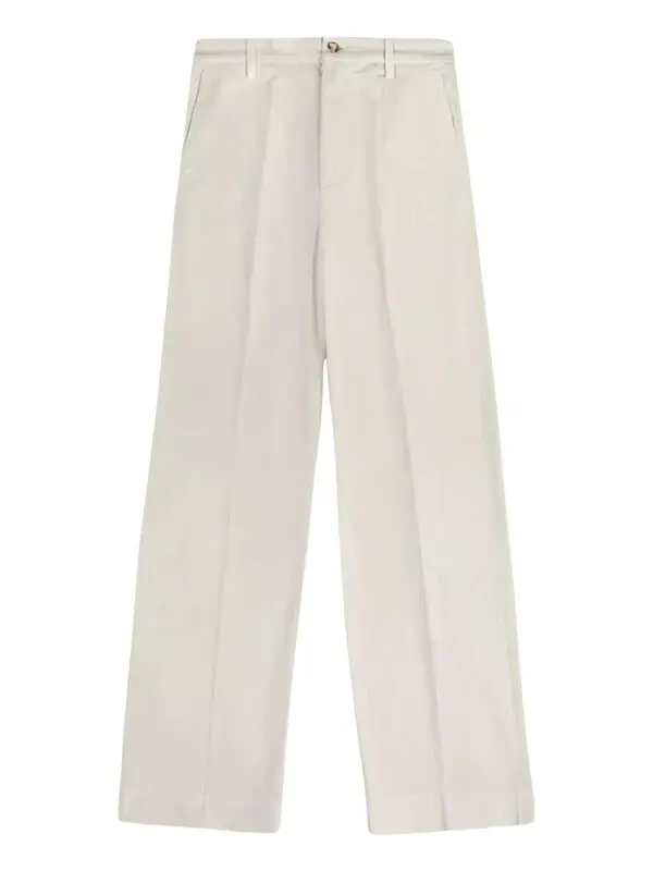 FAY Cotton Trousers - White