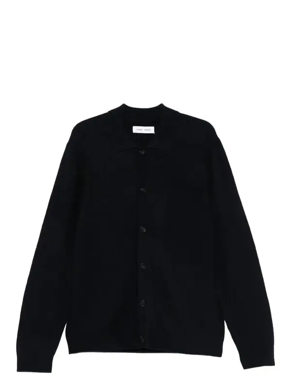 SAMSOE SAMSOE Buttoned Collar Cardigan - Black