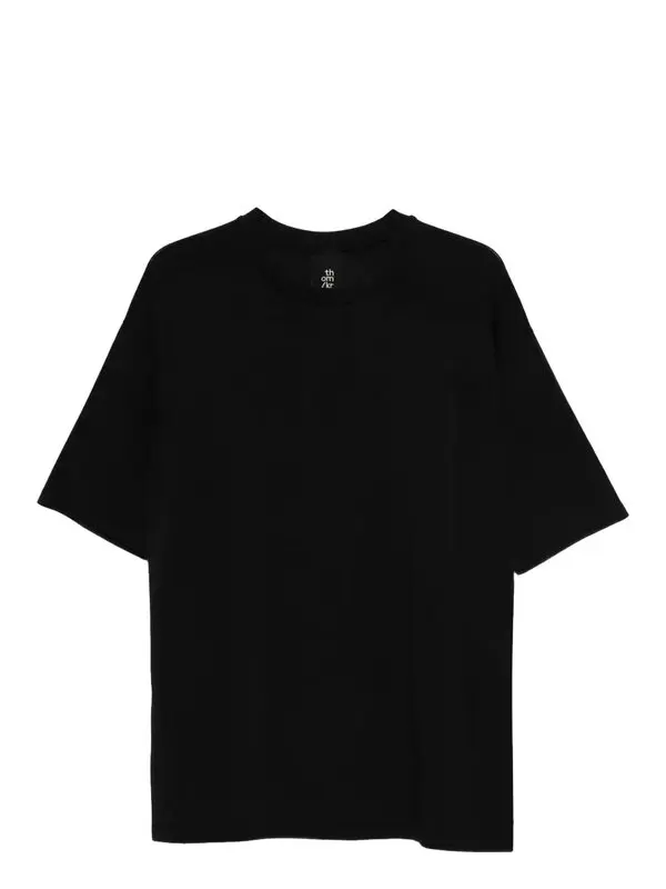 THOM KROM Round-neck Short-sleeve T-shirt - Black