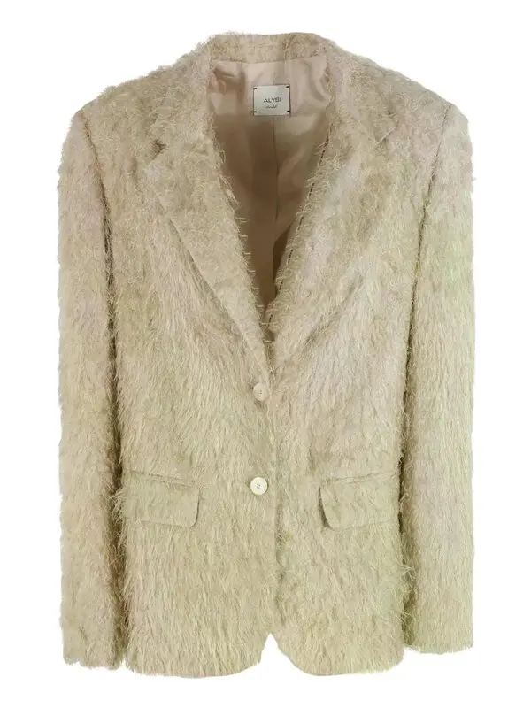ALYSI Textured Blazer - Neutrals
