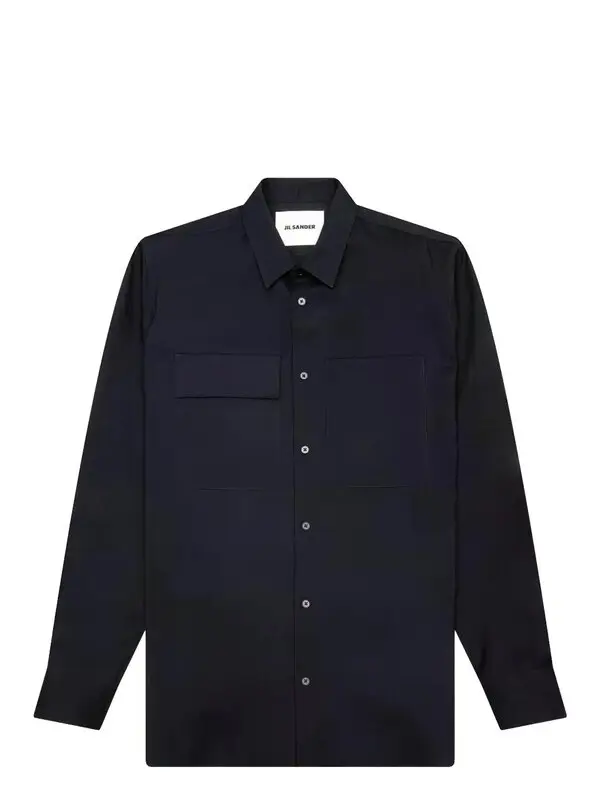 JIL SANDER Pocket Button-up Shirt - Blue