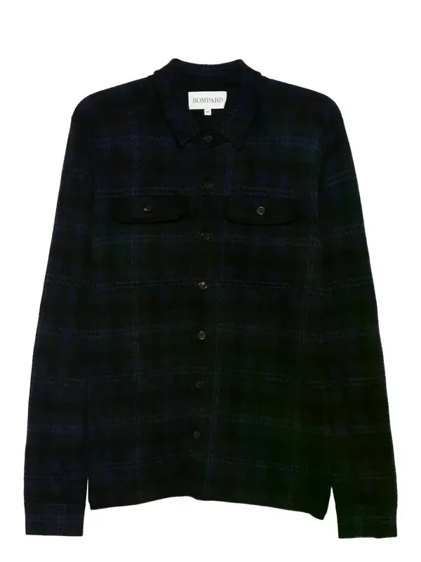 Eric Bompard Plaid-pattern Shirt - Blue