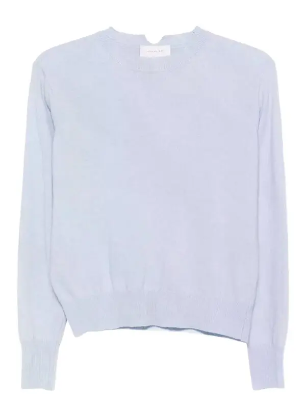 DANIELE FIESOLI Round-neck Merino-cashmere-blend Sweater - Blue