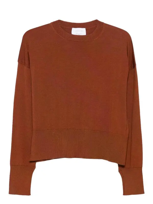 DANIELE FIESOLI Round-neck Wool Sweater - Brown