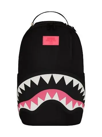SPRAYGROUND Shark Central Nylon Backpack - Black/pink
